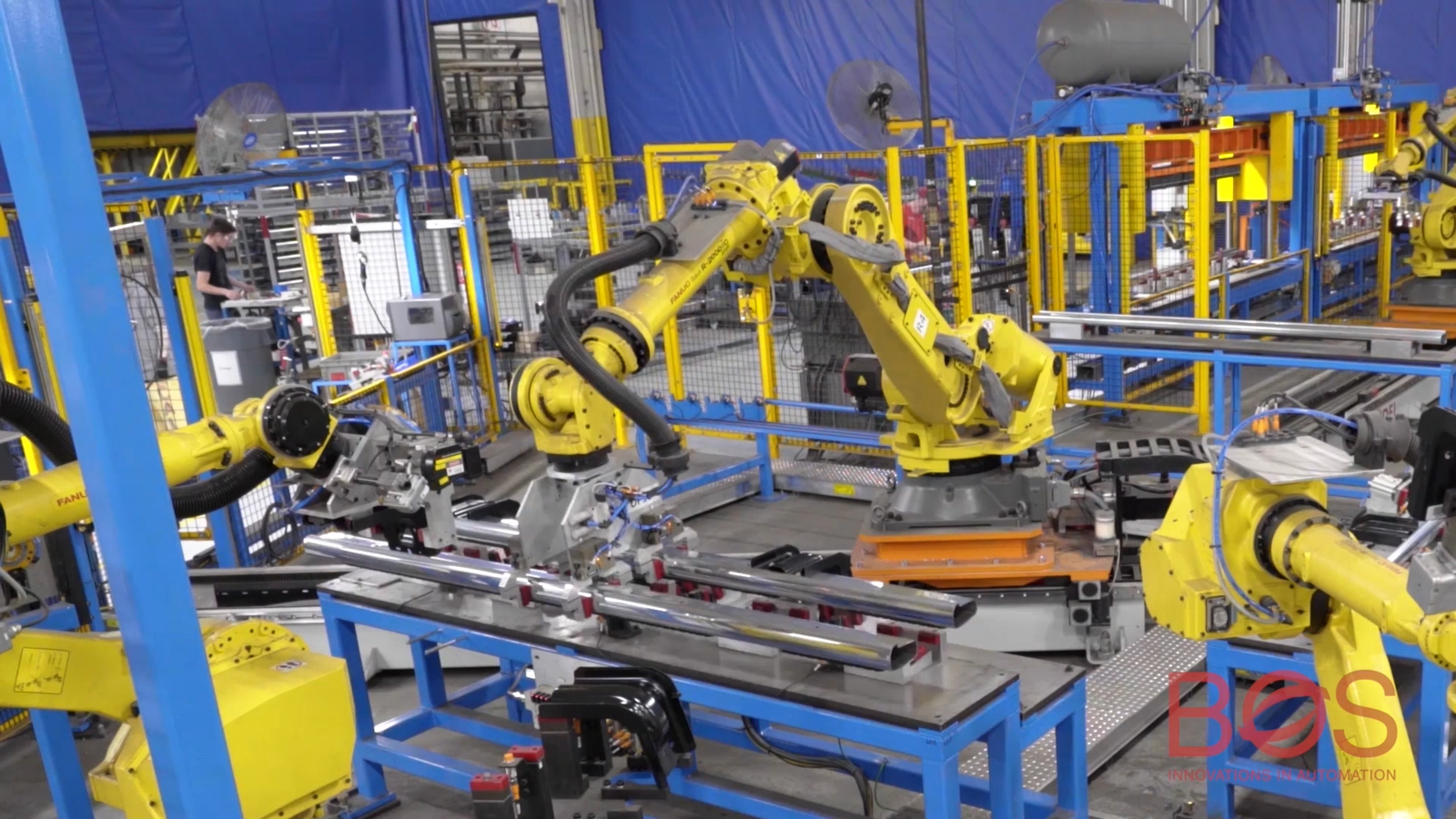 Case Studies: Robotic Assembly Cell for OEM Side Step Rails | BOS Innovations Inc.